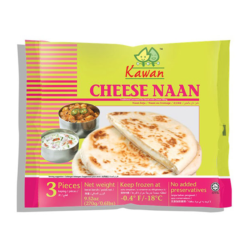 Kawan Cheese Naan 270g || Crystal Frozen and Chilled Foods Ltd.